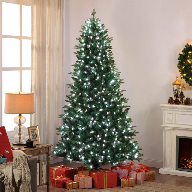 Alexa Enabled 6.5' Prelit Artificial Christmas Tree - Green - Grow Xmas ...
